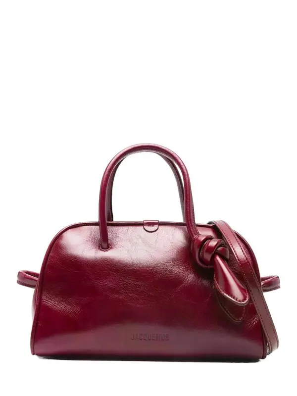 Jacquemus Small Tourism Leather Tote Bag - Red