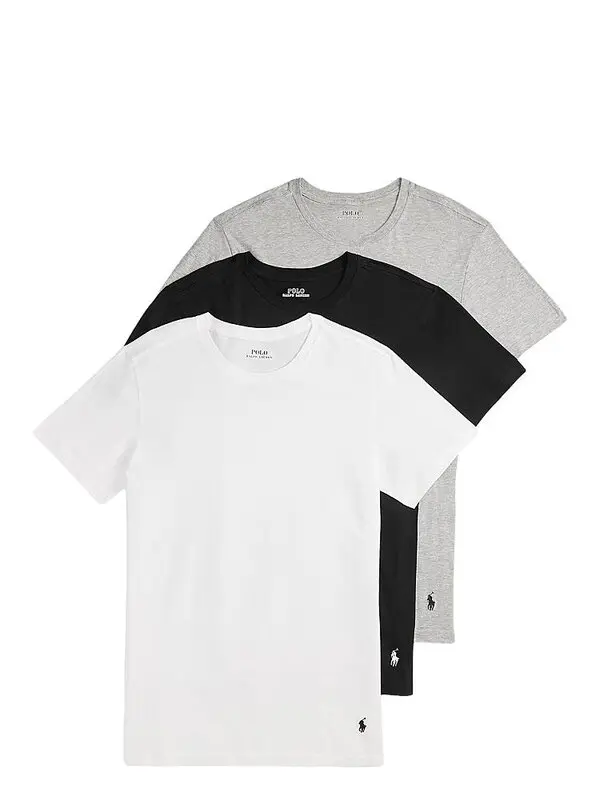 Polo Ralph Lauren Slim Fit Crewneck Undershirt, Pack Of 3 - Multi