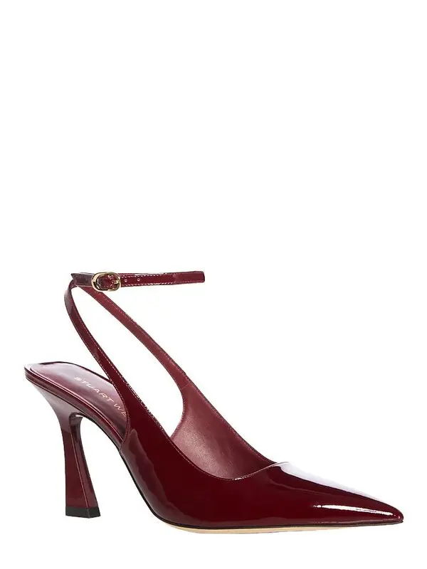 STUART WEITZMAN Vinnie 85 Strap Pumps - Rosewood