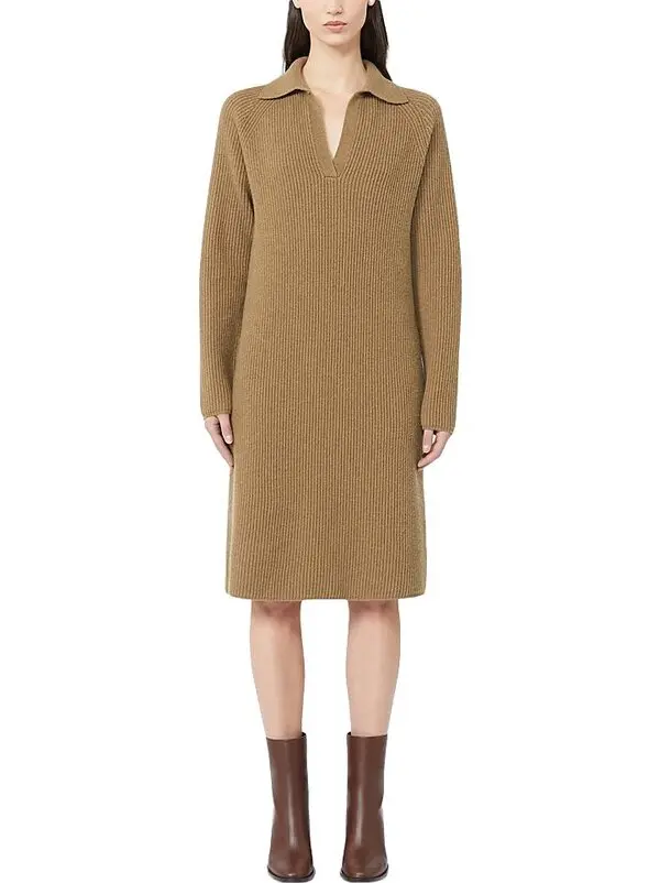 Max Mara Mana Knitted Dress - Camel