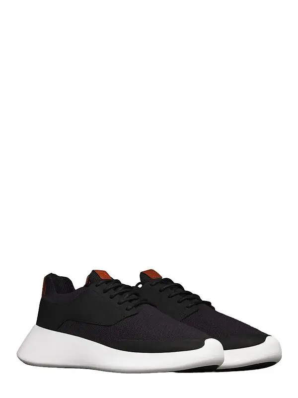 Wolf & Shepherd Toro Swiftknit Lace Up Sneakers - Black / White