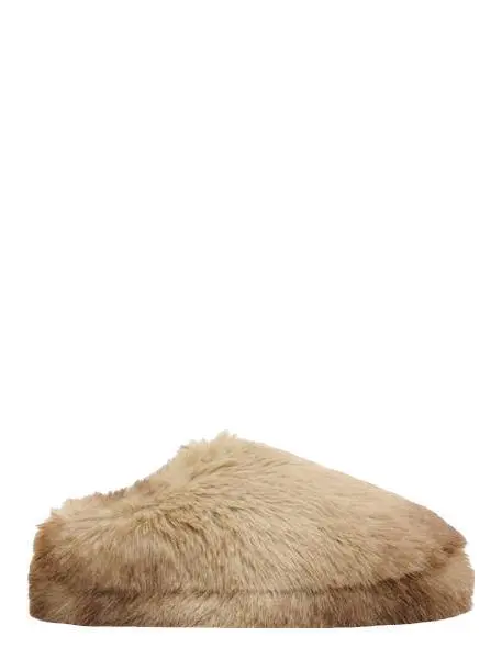 Apparis Misha Faux Fur Mule Slipper - Blonde Mink