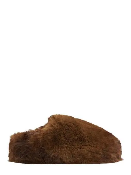 Apparis Misha Faux Fur Mule Slipper - Mink
