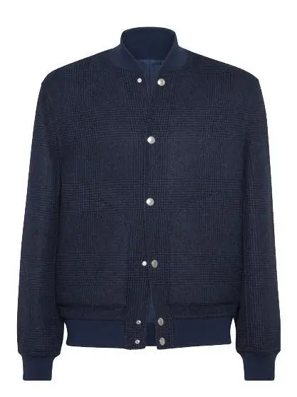 Brunello Cucinelli Reversible Bomber Jacket - Navy Blue