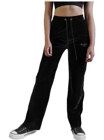 BLVCK Velvet Sweatpants - Black