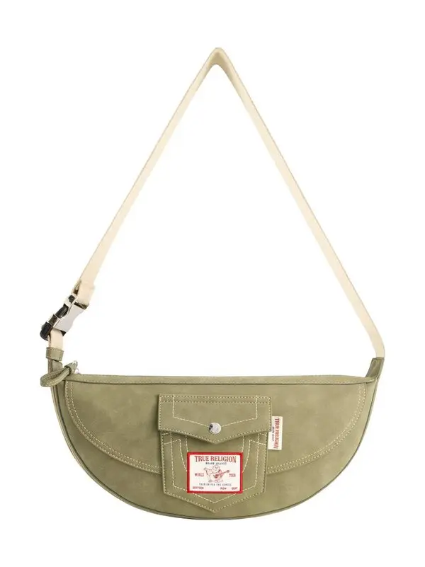 True Religion Hobo Bag With Adjustable Shoulder Strap - Olive