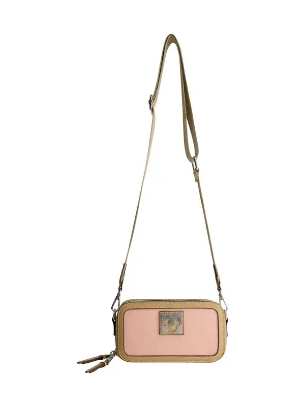 True Religion Horseshoe Plaque Crossbody Camera Bag - Blush