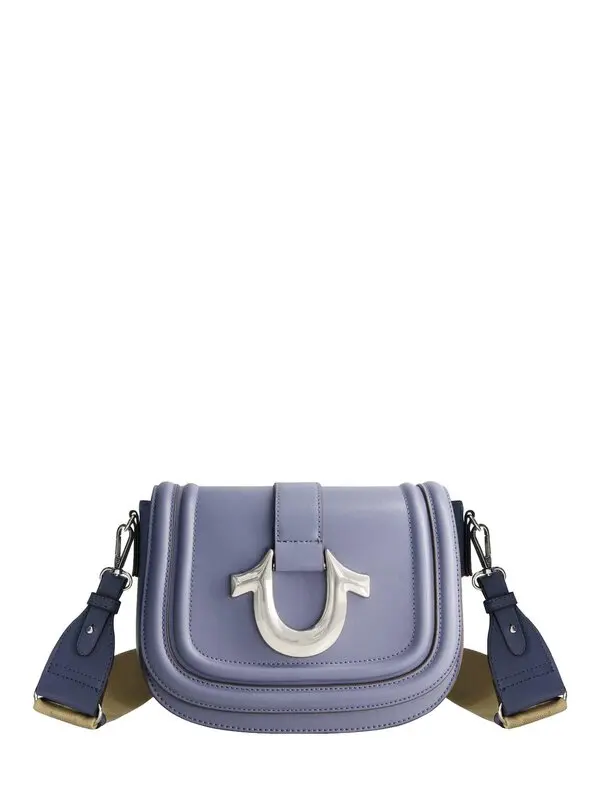 True Religion Saddle Bag With Gold Hardware - Blue