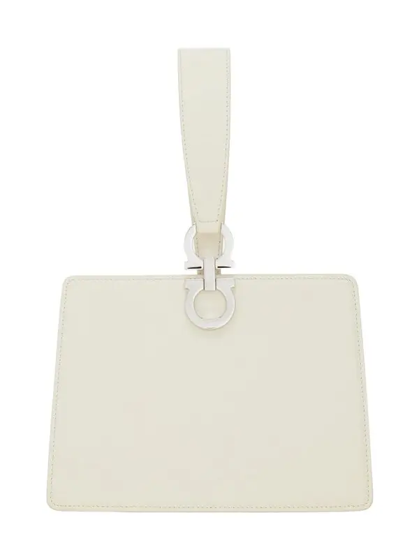 FERRAGAMO Mini Clutch - White
