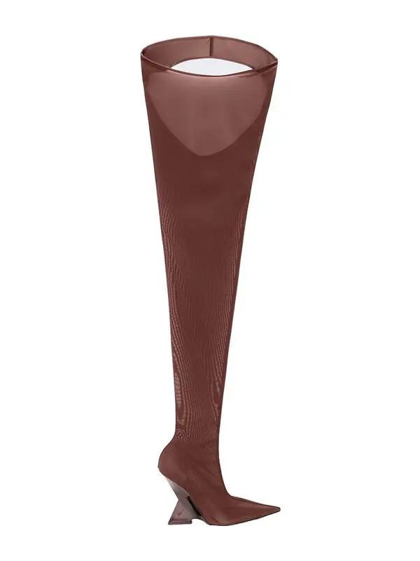 Attico Cheopissima Thigh High 105mm - Brown