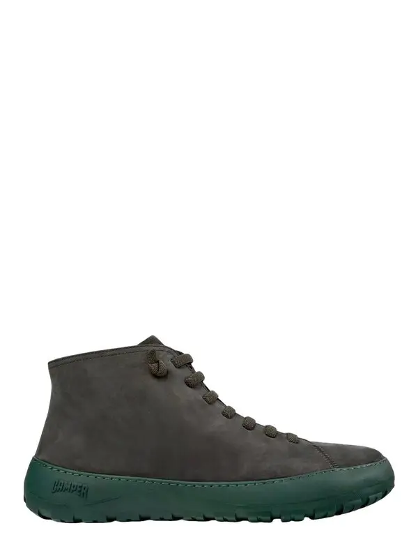 Camper Peu Lace-up Leather Ankle Boots - Grey