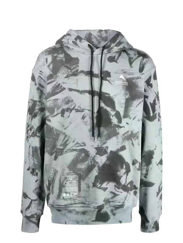 MAUNA KEA Logo-print Graphic Hoodie - Grey