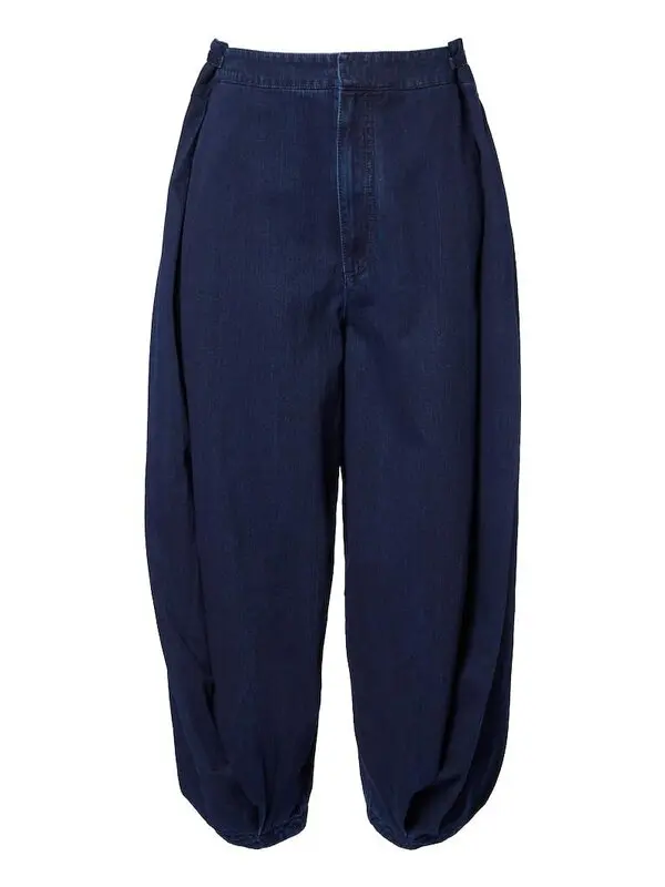 Loewe Draped Wide-leg Jeans - Blue