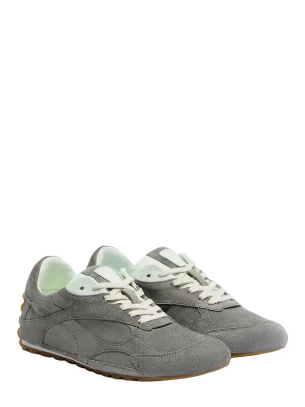 Bottega Veneta Orbit Flash Suede Sneakers - Ash