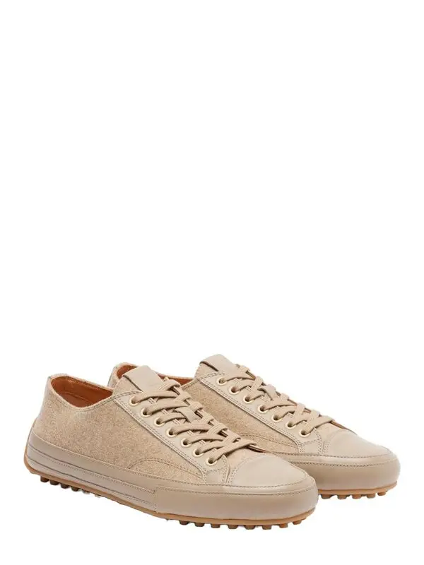 TOD'S Gommino Leather Sneakers - Beige