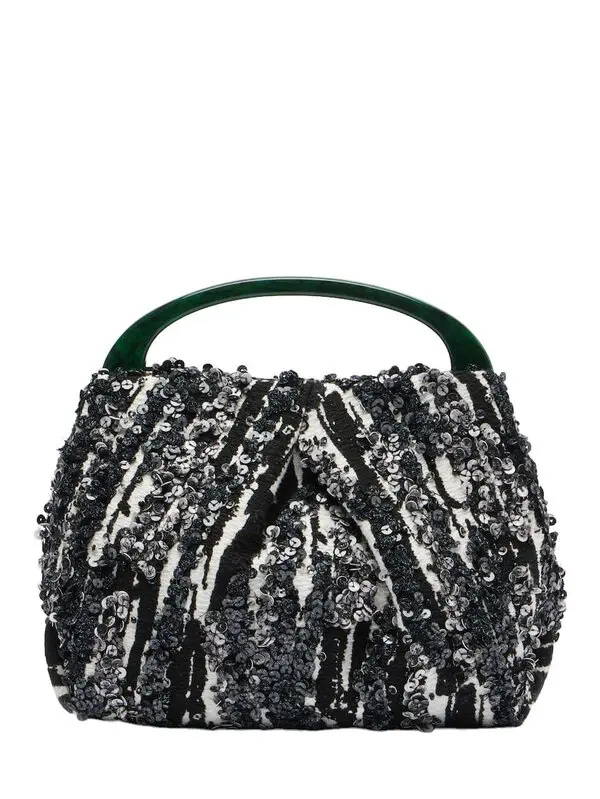 Dries Van Noten Sequined Jacquard Tote Bag - Black