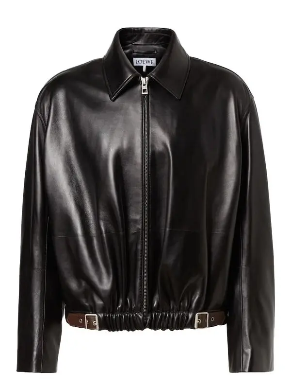 Loewe Leather Jacket - Black