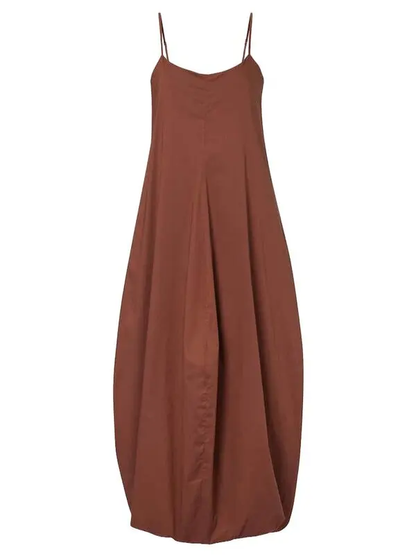 Faithfull The Brand Aniela Cotton Maxi Dress - Brown