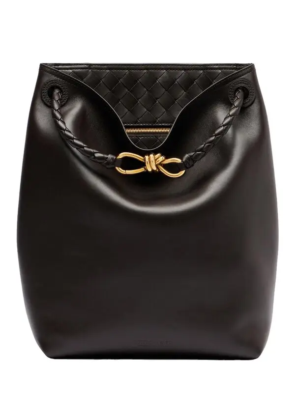 Bottega Veneta Small Leather Bucket Bag - Brown