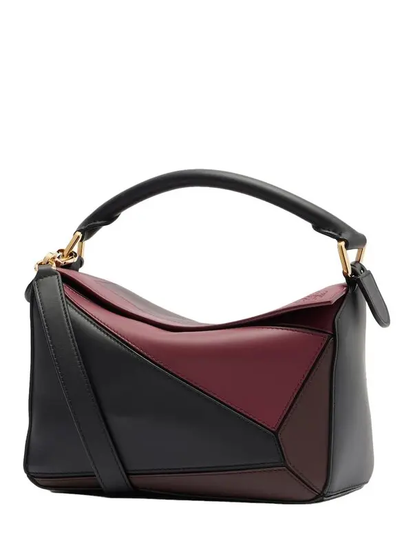 Loewe X Albers Puzzle Small Leather Top-handle Bag - Black