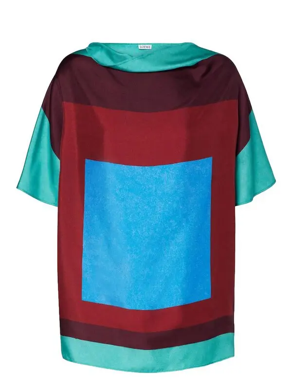 Loewe Printed Silk Satin Top - Multicoloured