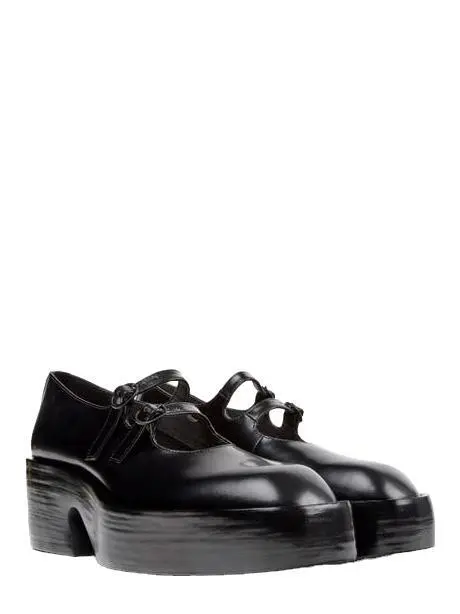 Camper Billie Platform Mary Jane - Black