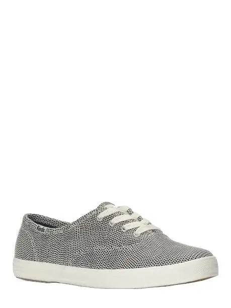 Keds® Champion Printed Suede Sneakers - Black/white