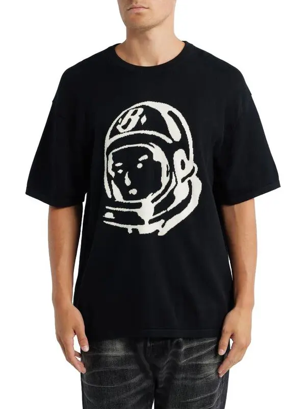BILLIONAIRE BOYS CLUB Bb Helmet Head Cotton Graphic Sweater Tee - Black