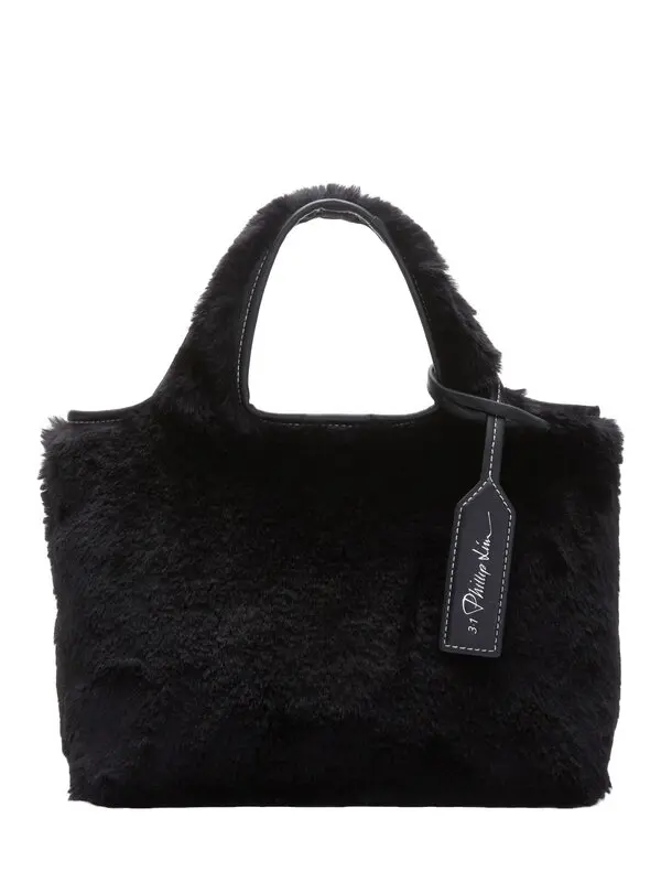 3.1 Phillip Lim Mini Market Faux Fur Tote - Black