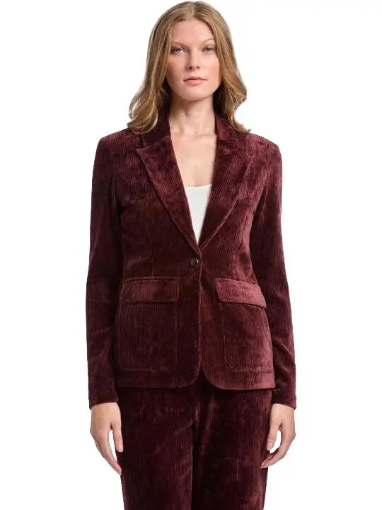 CAPSULE 121 Velvet Knit Blazer - Sequoia