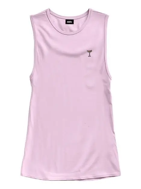 DALIX Coffee Martini Muscle Tank - Lilac