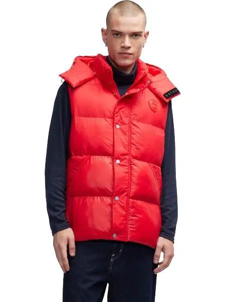 Pajar Channel Quilted Puffer Vest - Current Red