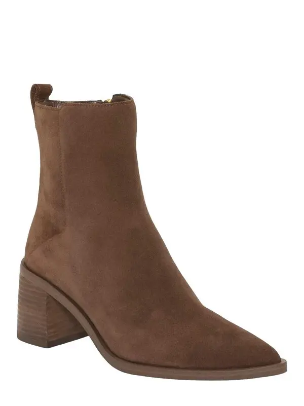 Vince Camuto Lorelai Pointed Toe Bootie - Toasted Taupe Verona