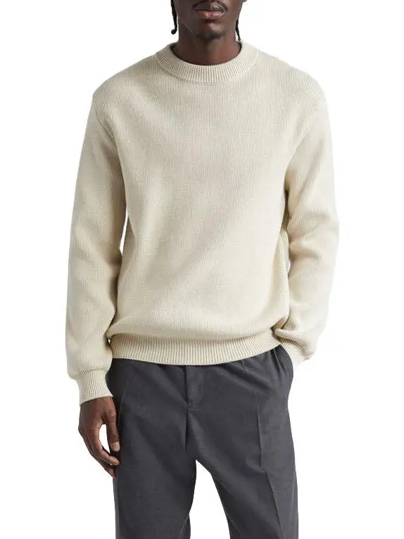 Golden Goose Regular Fit Ribbed Cotton-blend Sweater - Panama