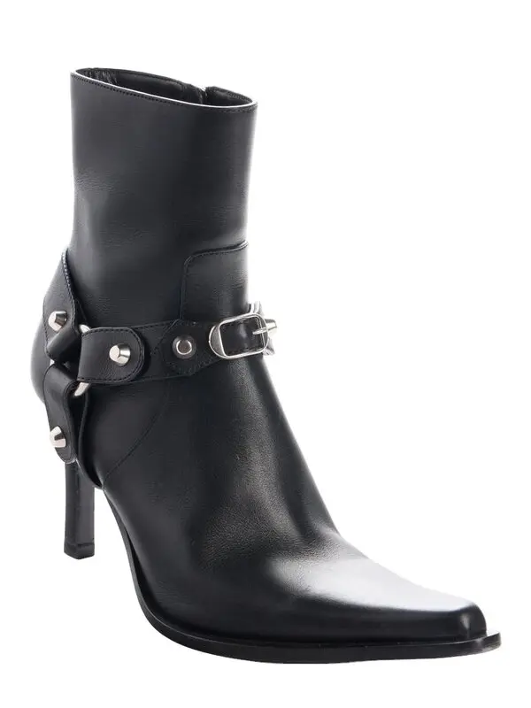 Balenciaga City Harness Bootie - Black/silver