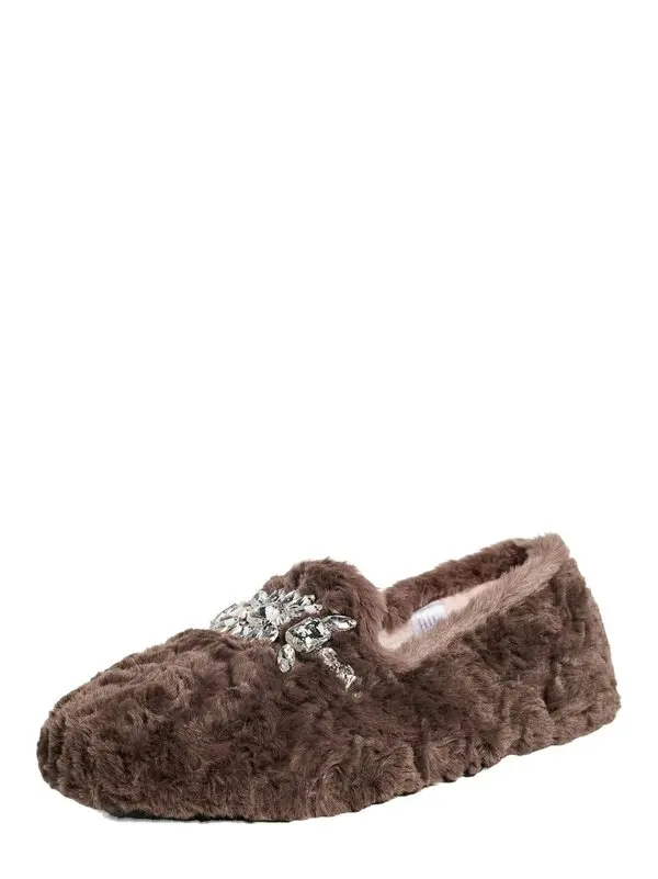 Free People Slumber Party Loafer Slippers - Mocha
