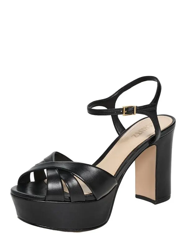 Schutz Keefa Platform Heels - Black