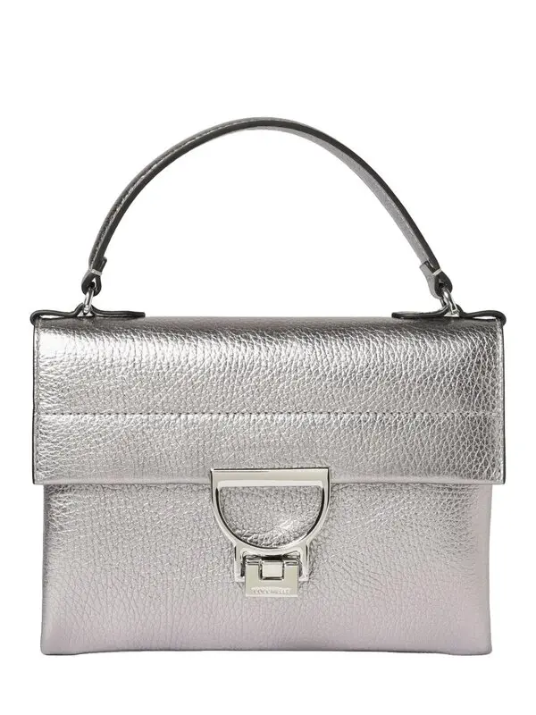 COCCINELLE Leather Mini Bag - Silver