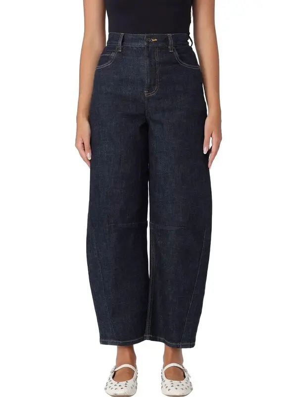 SELF-PORTRAIT Wide Leg Jeans - Blue