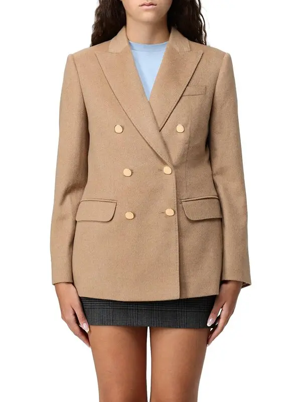 Max Mara Double-breasted Jacket - Camel