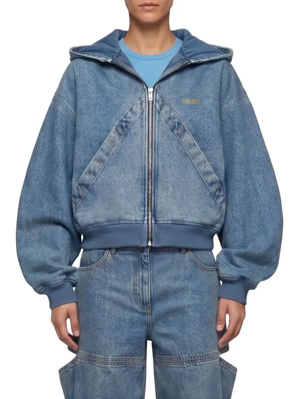 Attico Denim Shirt - Sky