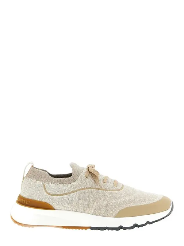Brunello Cucinelli Lace-up Sneakers - Beige