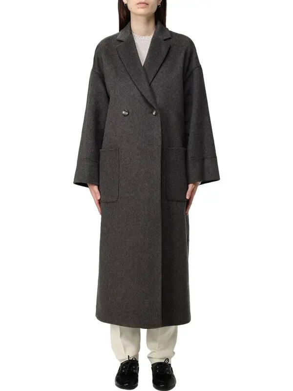 Agnona Overcoat - Brown