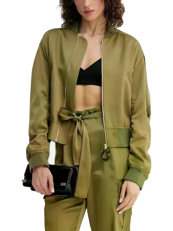 SIMONA CORSELLINI Zip-fastening Bomber Jacket - Green