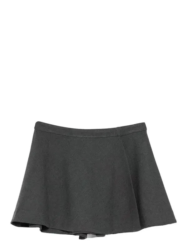 ELEH A-line Cotton Skirt - Grey
