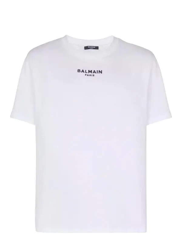 Balmain Embroidered-logo T-shirt - White