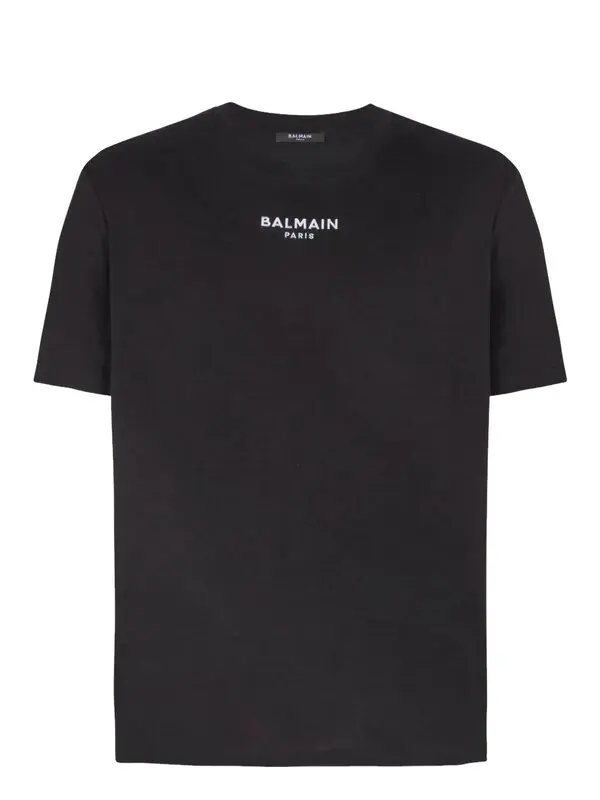 Balmain Embroidered Logo T-shirt - Black