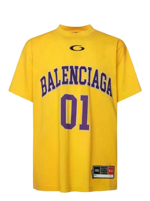 Balenciaga Basketball Jersey T-shirt - Yellow