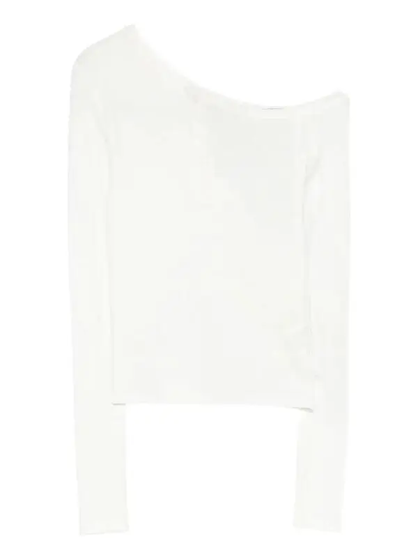 ELEH Button-front Long-sleeve Top - White
