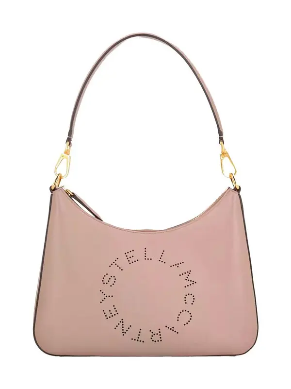 Stella McCartney Small Logo-cut Shoulder Bag - Neutrals